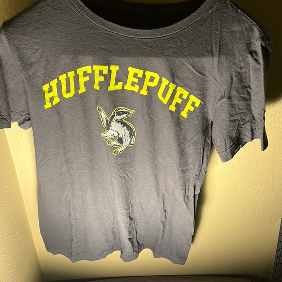 Shirts | Harry Potter Mens Hufflepuff Badger Frontback Tee Color Gray ...